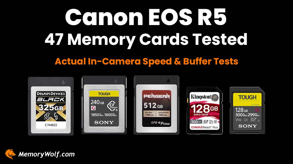 Canon R5 Memory Card Speed & Buffer Tests - 47 Cards Tested