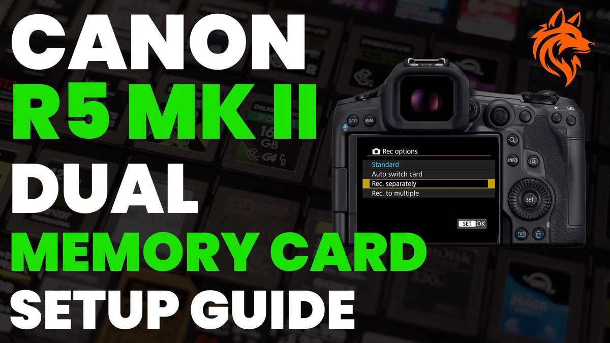 Canon R5 II - How to Setup Dual Memory Card Recording